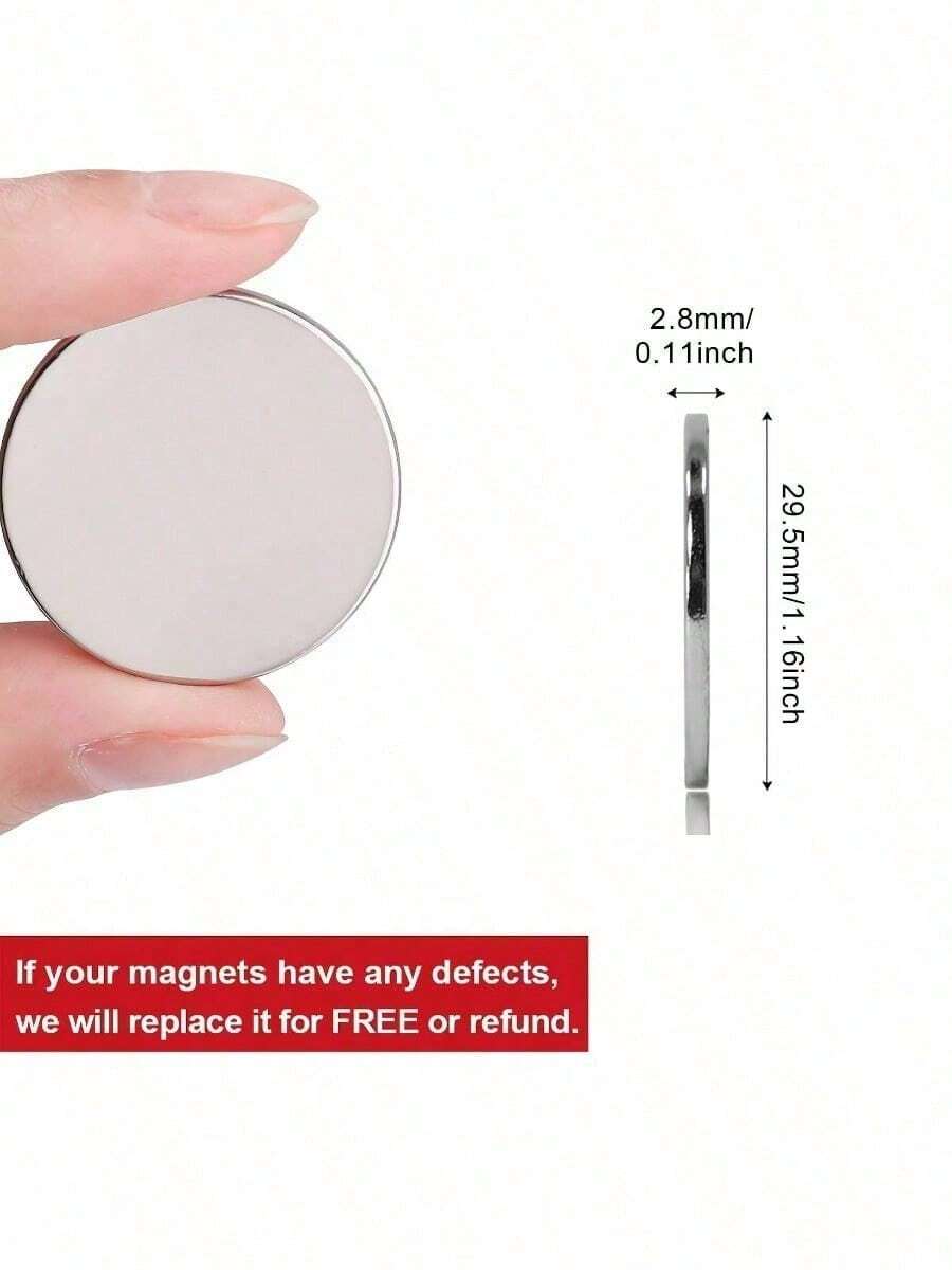 1/2/4Pcs Strong Neodymium Disc Magnets With Double Sided Adhesive ...