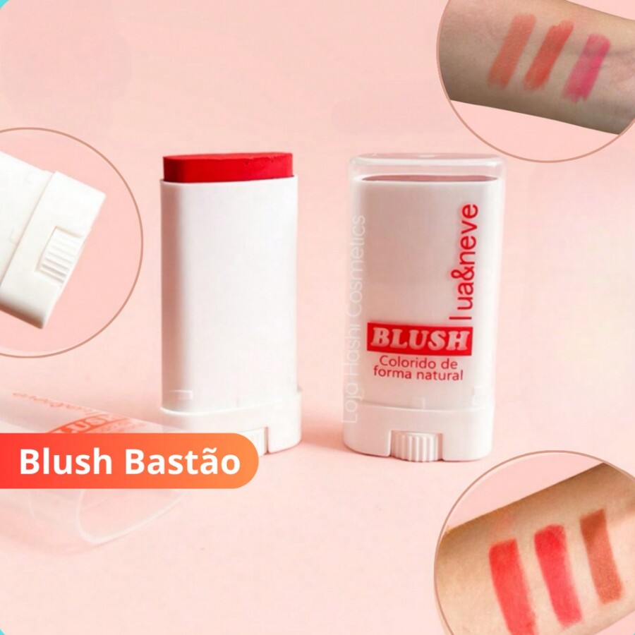 Blush e Contorno Cremoso em Stick Bastão Lua & Neve The new listing ...