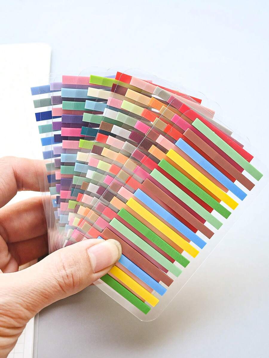 3000 Pieces Of 10 Types Of PET Slender Strip Index Stickers Marking ...