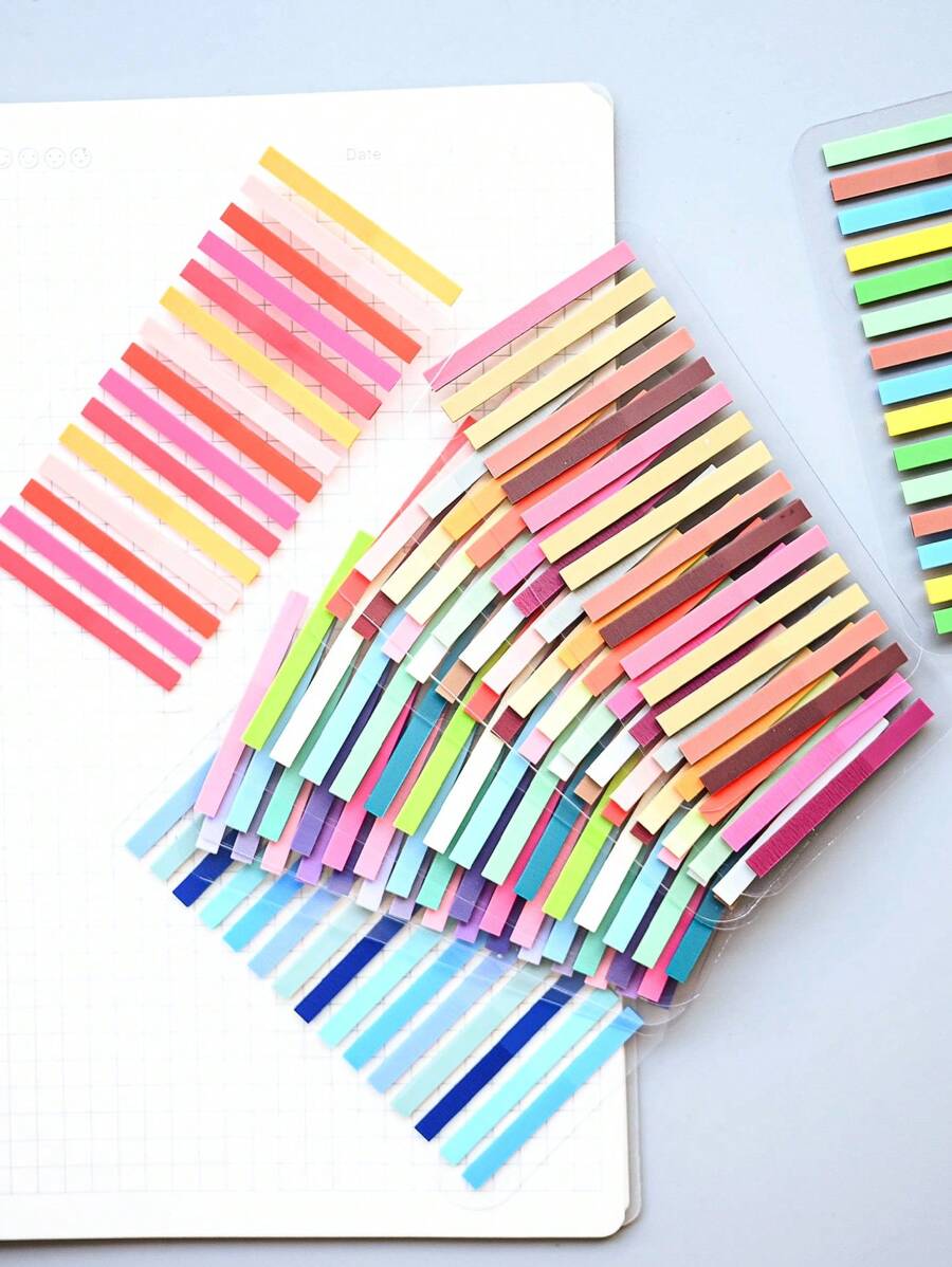 3000 Pieces Of 10 Types Of PET Slender Strip Index Stickers Marking ...