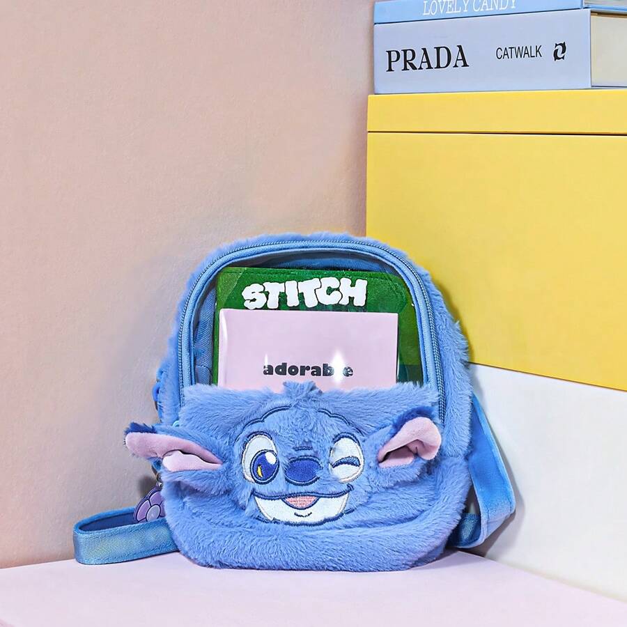Miniso Miniso Disney Furry Series Cute Stitch Crossbody Bag With ...