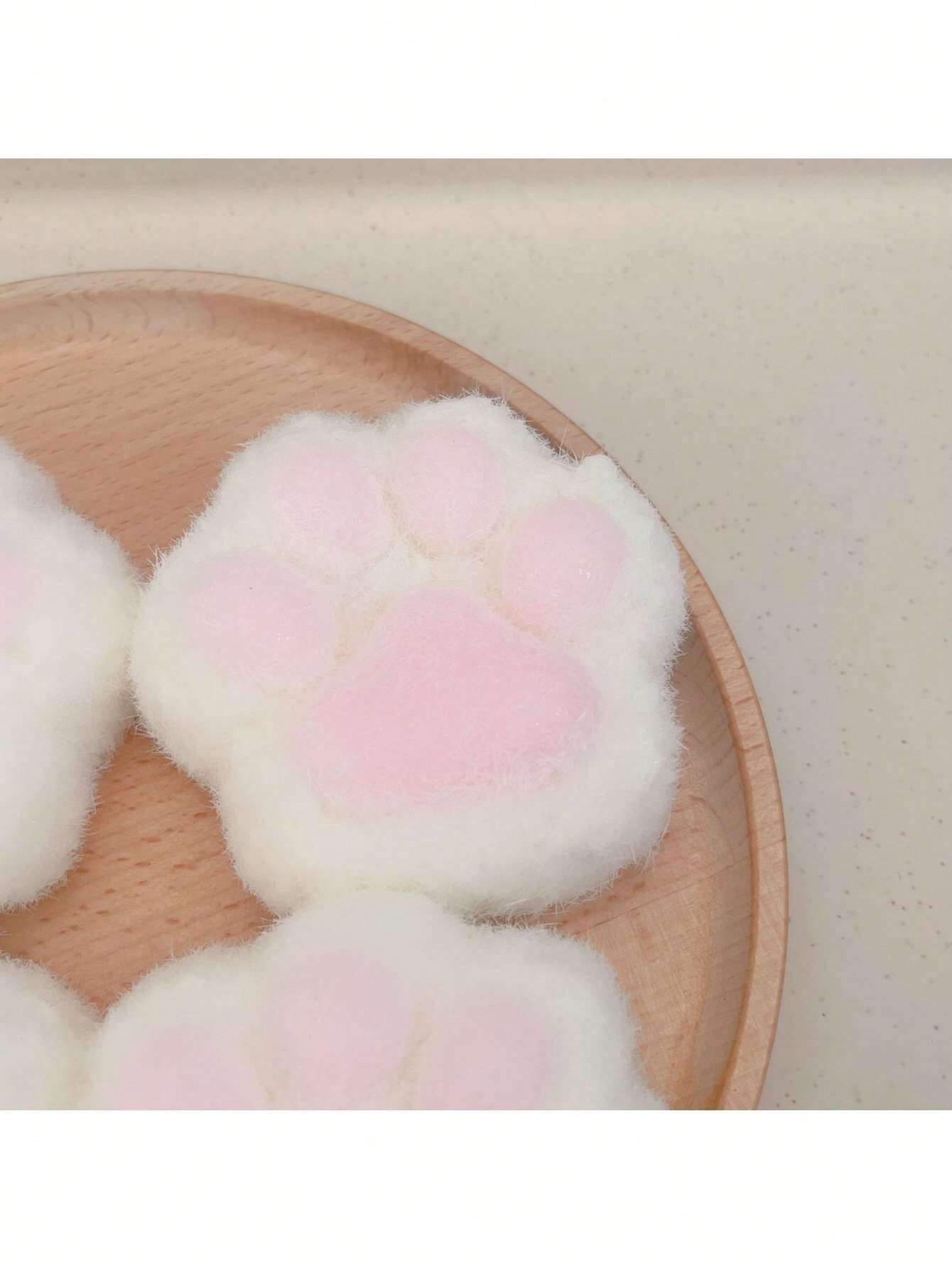 Cute Rice Ball Cat Paw Squeeze Toy Anti-Stress Squishy Relief Toy ...