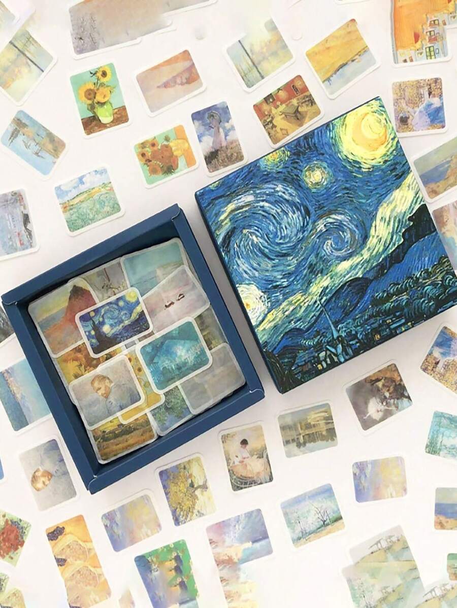 Doraking 40 Medium Art Themed Scrapbooks And Paper Stickers For ...