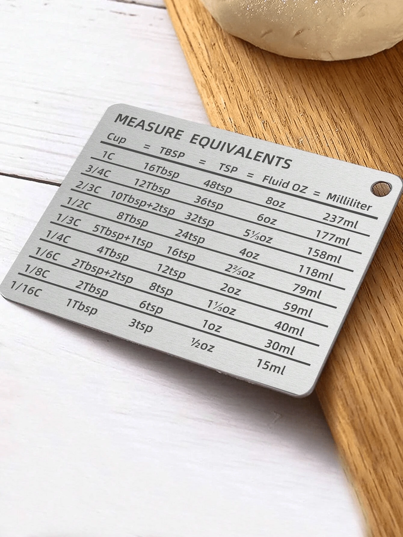 1pc Measurement Conversion Chart Refrigerator Magnet, Baking Measuring ...