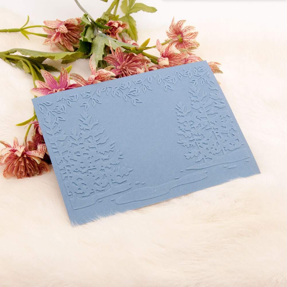 Plastic Embossing Folder ( A6 Size | Christmas Snow Pines ) Paper ...
