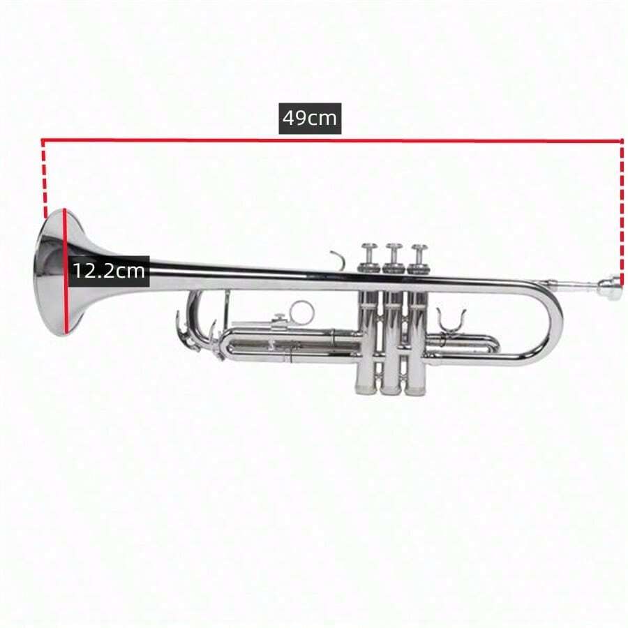 High-Grade Double Rod Bracket Trumpet B Flat Brass Instrument Beginner ...