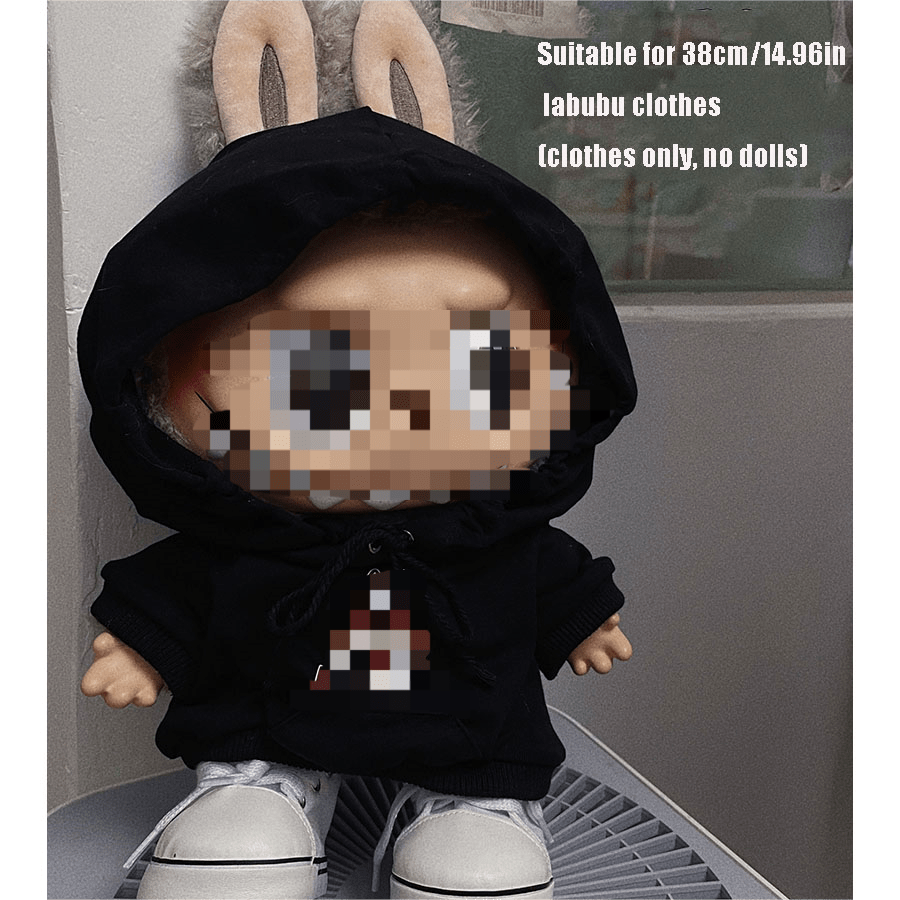 14.96in Labubu Vinyl Plush Doll Clothes Labubu Time To Chill Doll ...