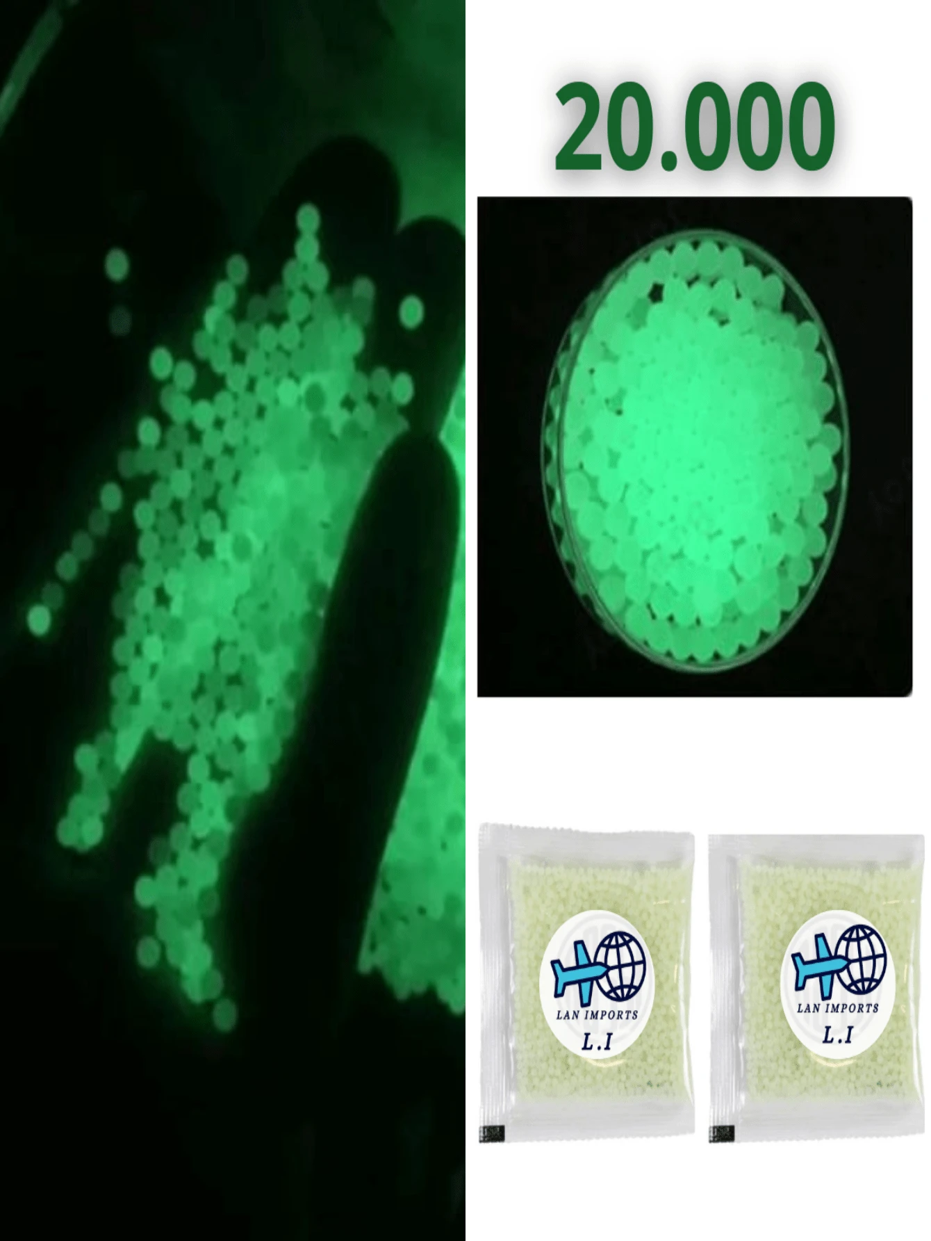 20 Thousand Orbeez Fluorescent Gel Balls 7-8mm Gun | SHEIN USA