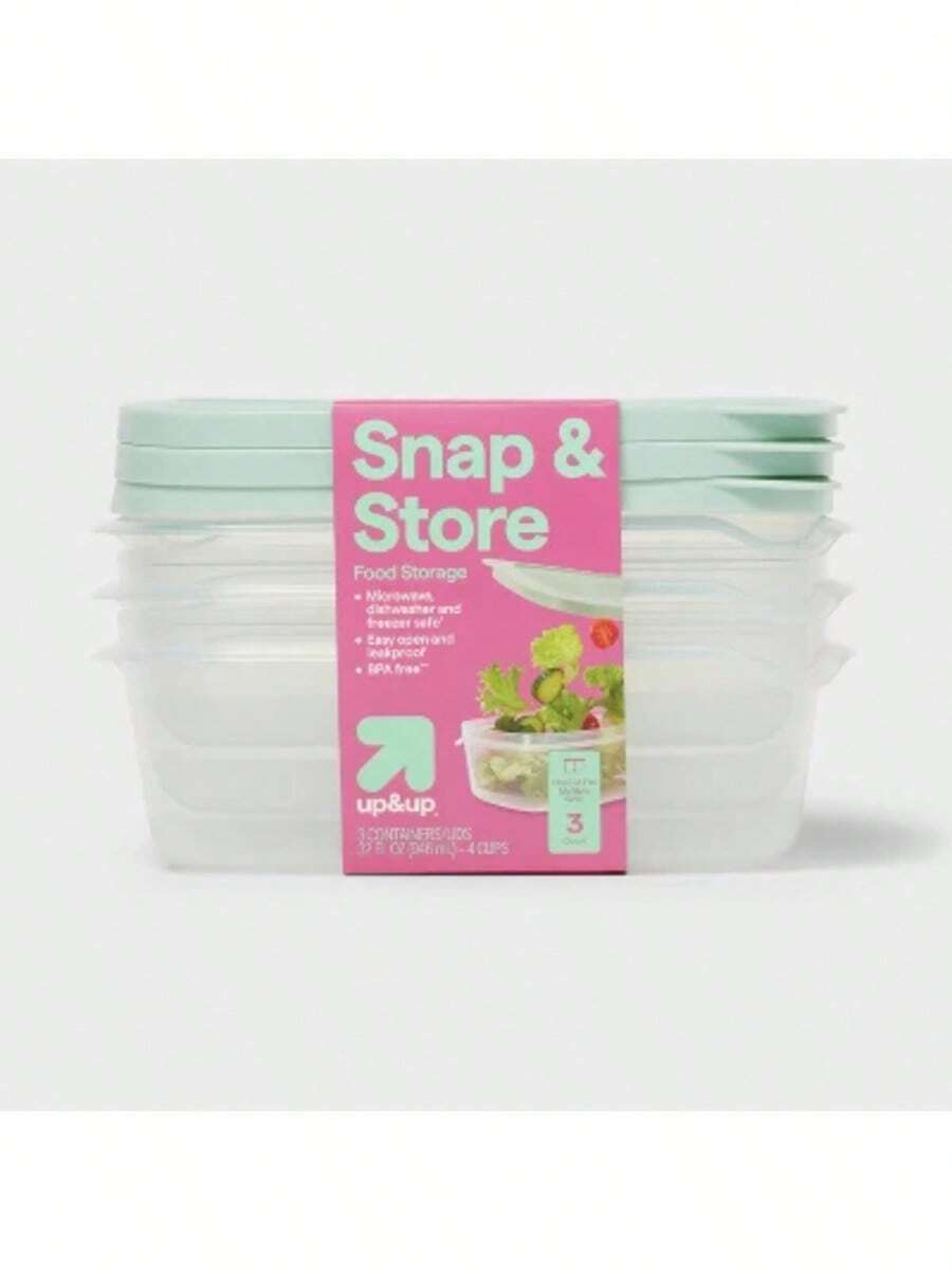 Rectangle Food Storage Containers - 32 Fl Oz/3ct | SHEIN USA