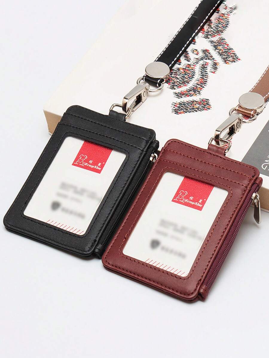 1 Piece Of Men's Work Card Set PU Card Set Chest Card Work Card Bus ...