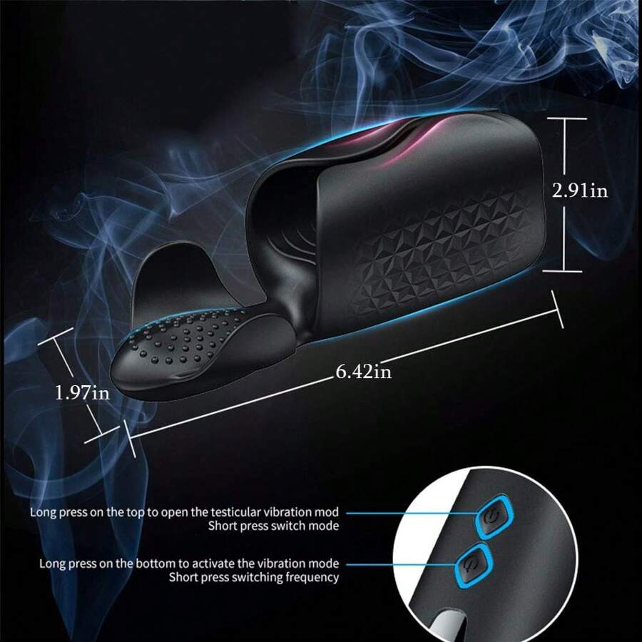 Penile Sleeve, Delayed Vibration Locking Ring, 10 Vibration Modes Of ...