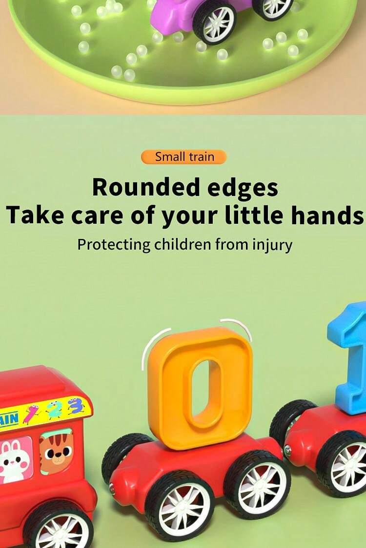 Kids Magnetic Train Toy With Number Design For Toddlers, Montessori ...