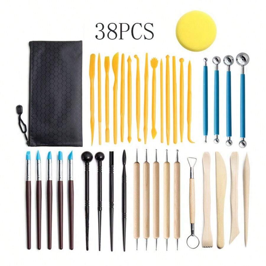 Ceramic Tool Set 38 Pieces Of Clay Repair And Carving Clay Handmade ...