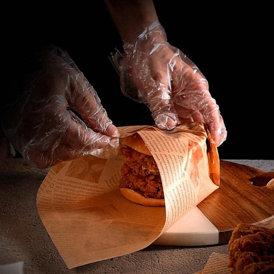 100 Pcs Newsprint Deli Paper, Disposable Flat Deli Paper With Newsprint ...