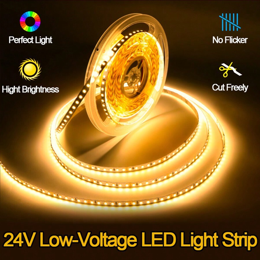 10M/Roll Ultrathin 24V Low-Voltage Safe Bare Board LED Light Strip ...