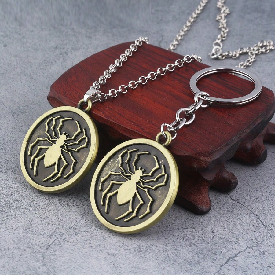 1 Piece Of Anime Peripheral Phantom Troupe Spider Logo Chrollo Keychain ...