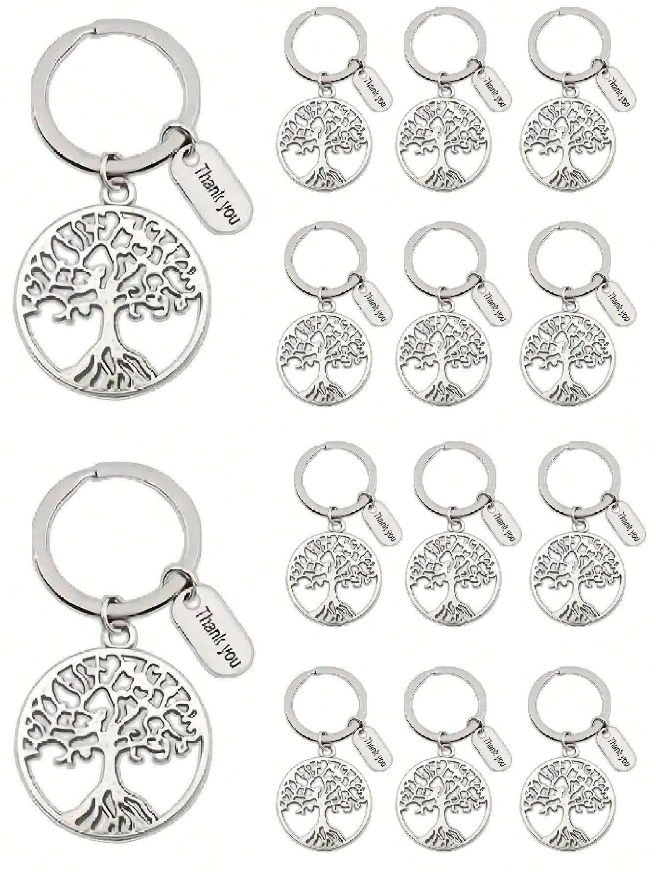 12pcs Tree Of Life Keychains With "Thank You" Tag, Suitable For ...