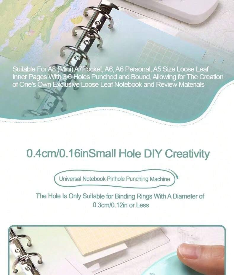 4mm Drilling Machine Loose Leaf Manual Ledger Drilling Machine Manual ...