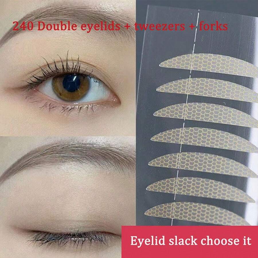 Double Eyelid Tape, Invisible, Seamless, Lace, Natural, Swollen Eyelids ...