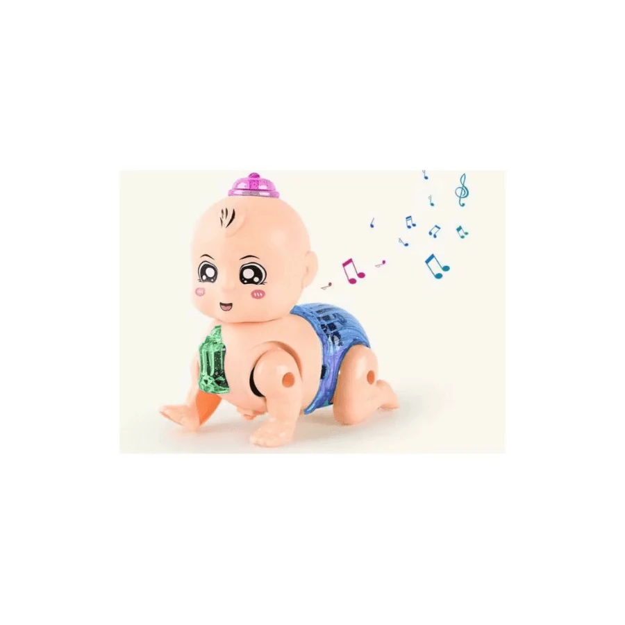 Crawling Doll Toy With Sound And Interactive LED Light For Early ...