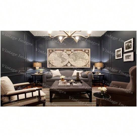 Vintage Imagery Old World Map Giant Historic Map 1799 Thomas Kitchen ...