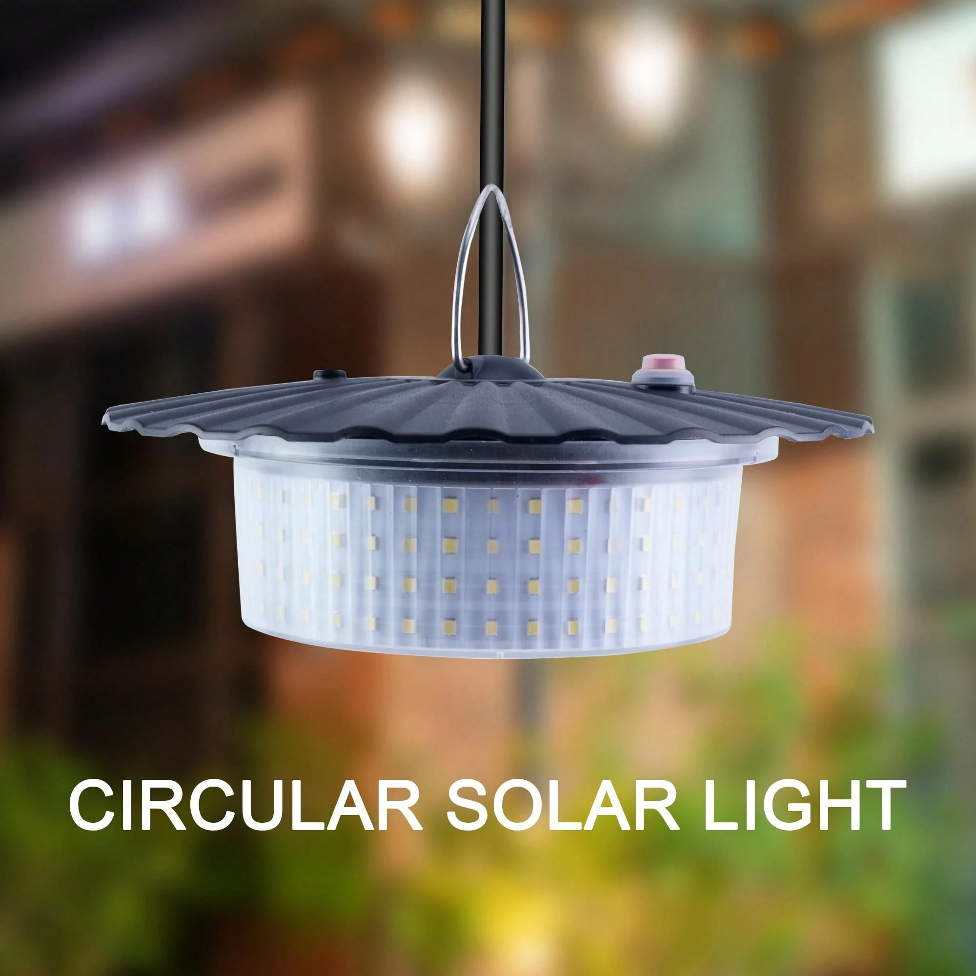 Solar Shed Barn Lights, Indoor Outdoor 244 LED Solar Pendant Light, 5 ...