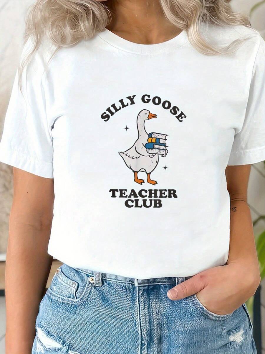 Silly Goose Teacher Club Funny Silly Teacher Woman's Summer Short ...
