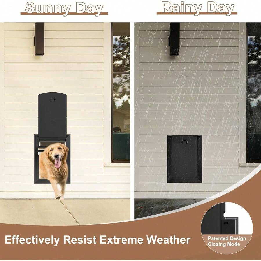 Extra Large Dog Door For Wall, Heavy Duty Dog Door With Aluminum Frame ...