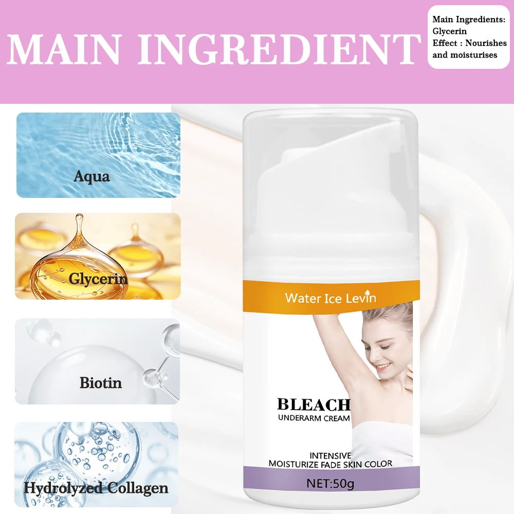 Water ice levin Armpit Cream, Contains Hydrolyzed Collagen, Suitable ...