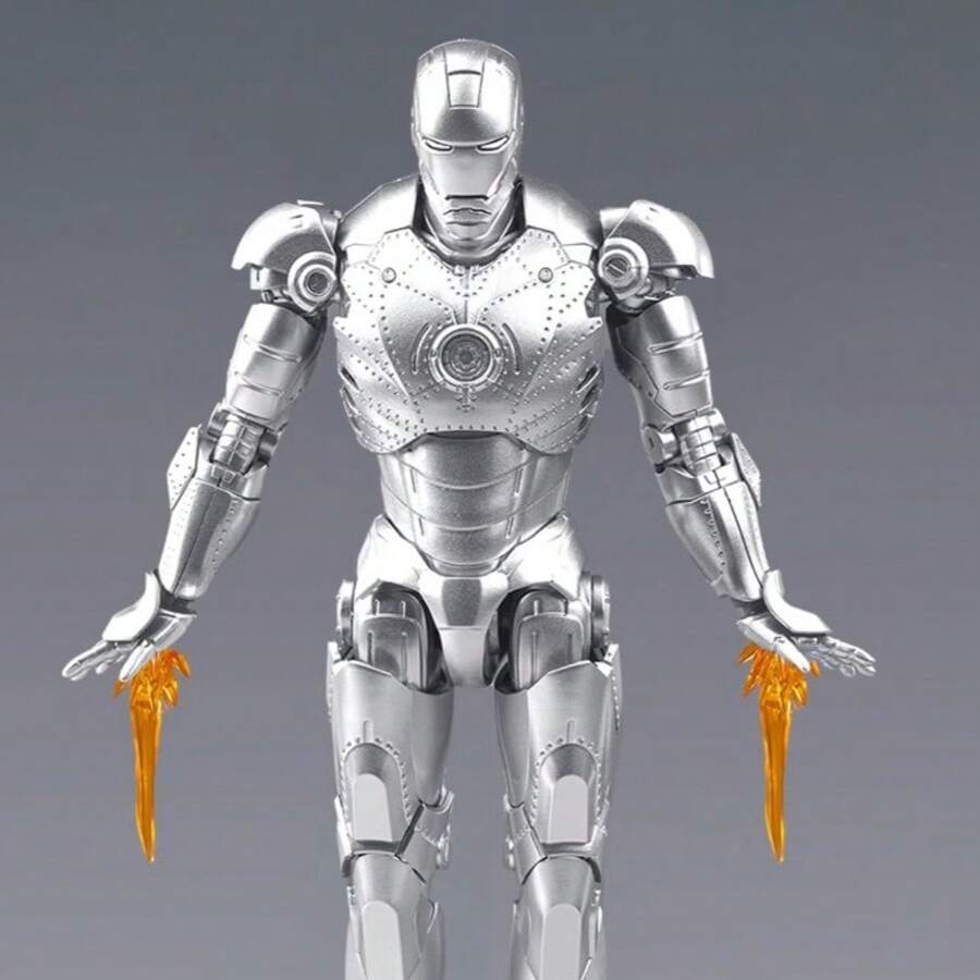 Fond joy Authentic Marvel Iron Man MK2 Hand-Assembled Toy 15cm Iron Man ...