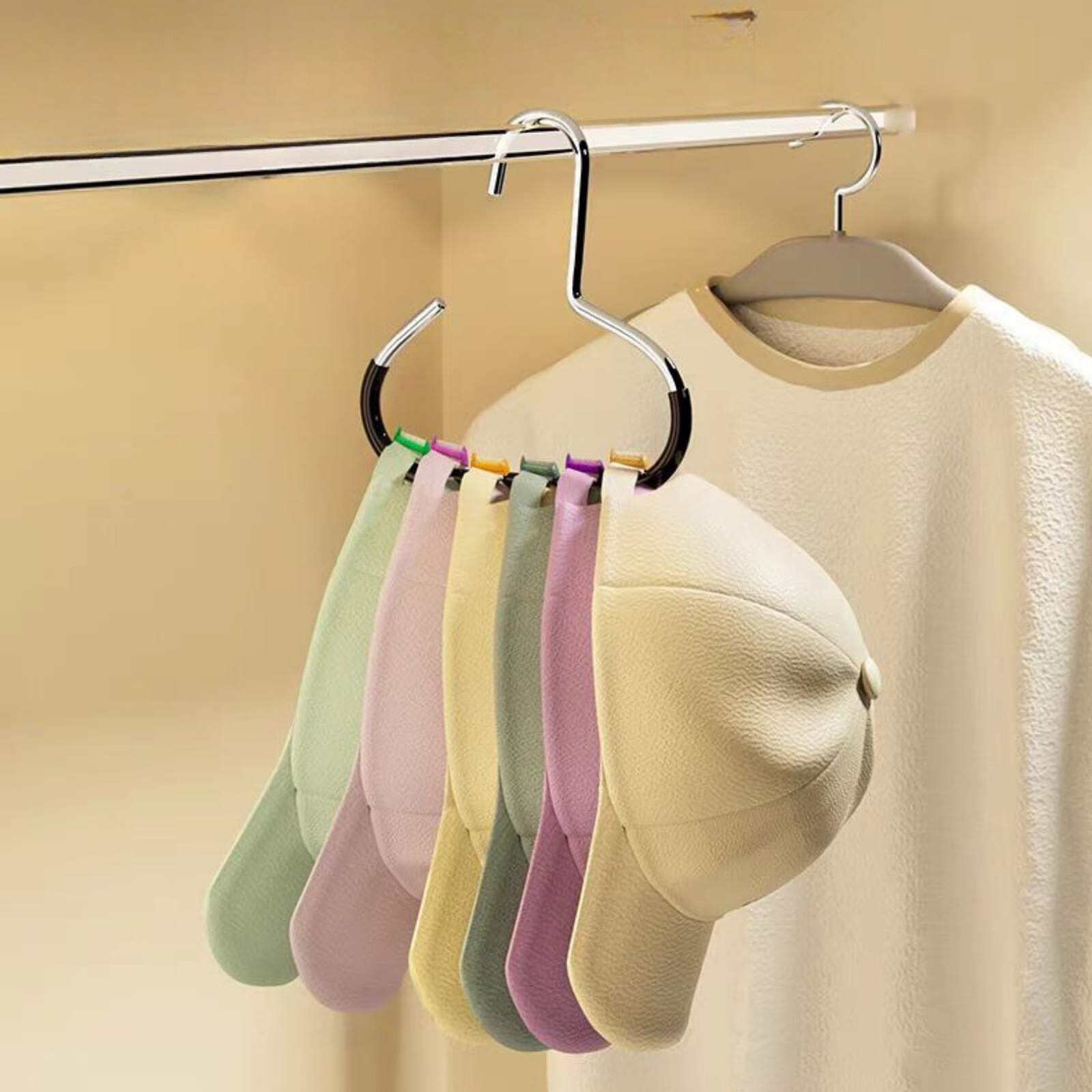 1pc Hanger With Grip Coating Easy Access Open Hook, Model G-1 Space ...