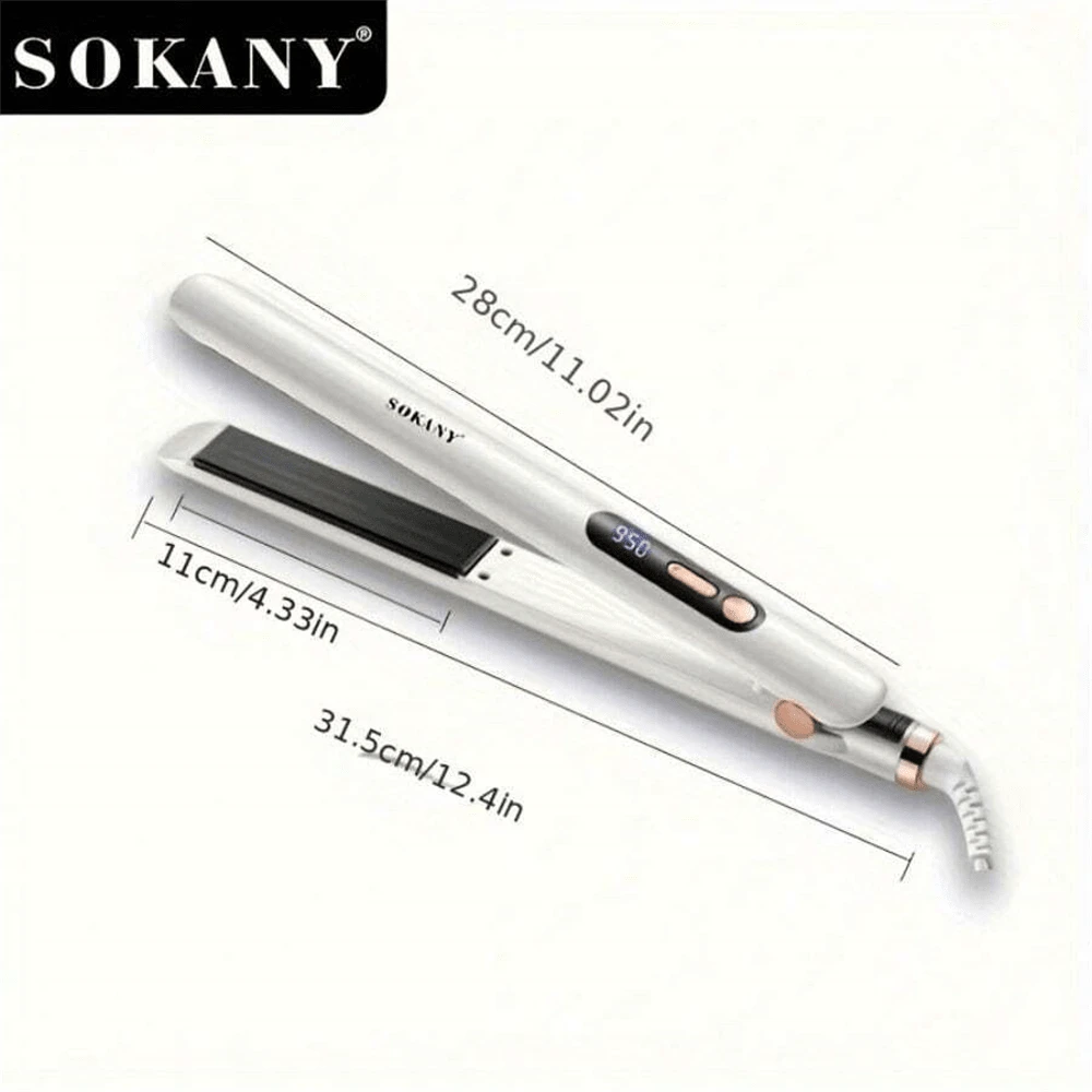 SOKANY 3-In-1 Ceramic Plate Adjustable Temperature Straightening Iron Flat Iron Hair Curler ...