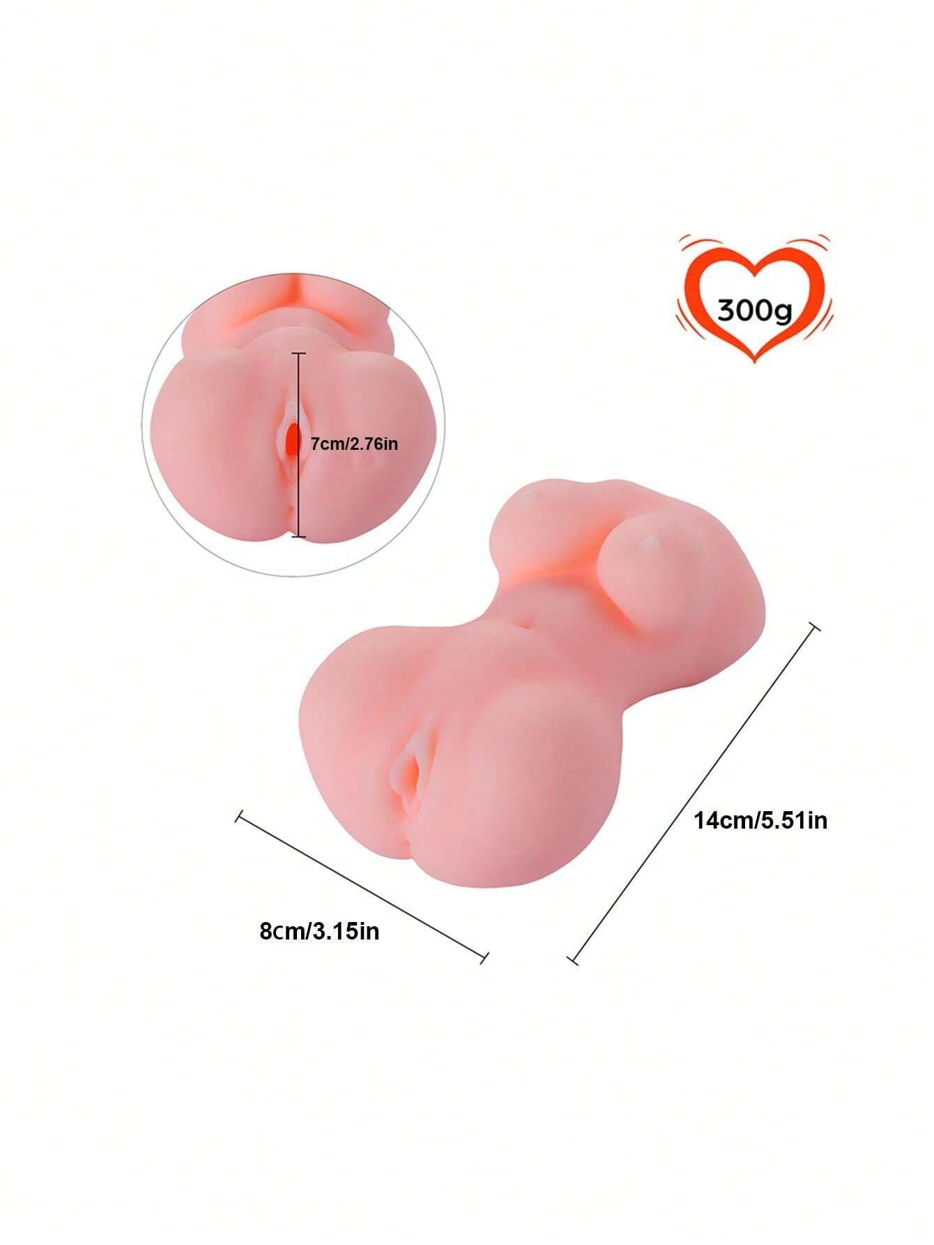 1 Pc Large Male Masturbation Big Chest Decompression Doll Realistic Feel Real Vagina Inverted