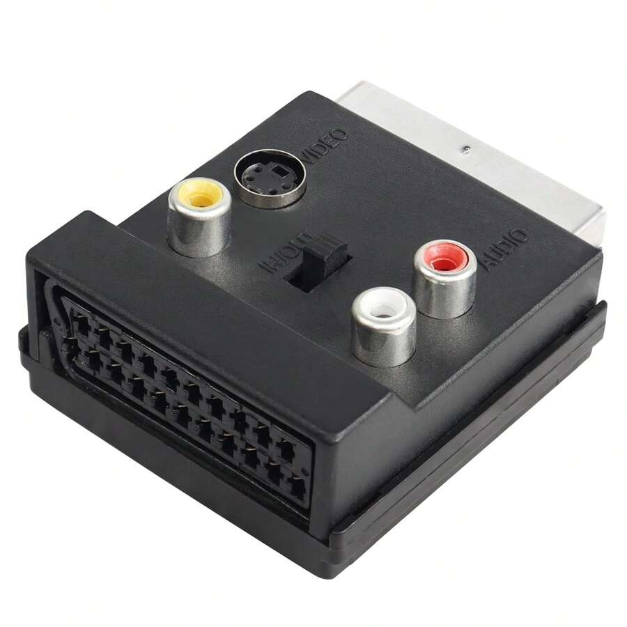 SCART To 3 RCA S-Video Adapter Switchable In Out Scart Male To Scart ...