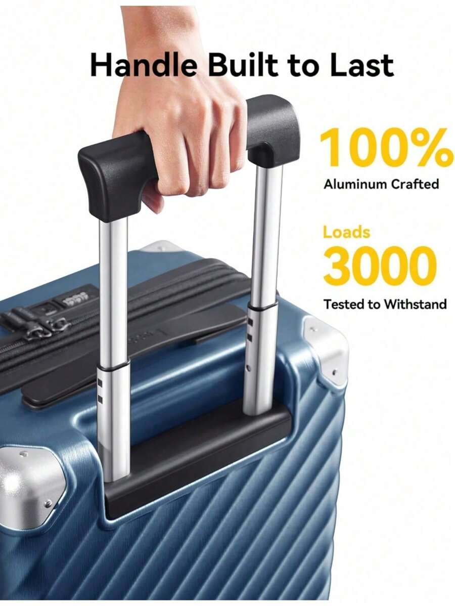 LUGGEX Luggage With Spinner Wheels - Polycarbonate Expandable Hard ...