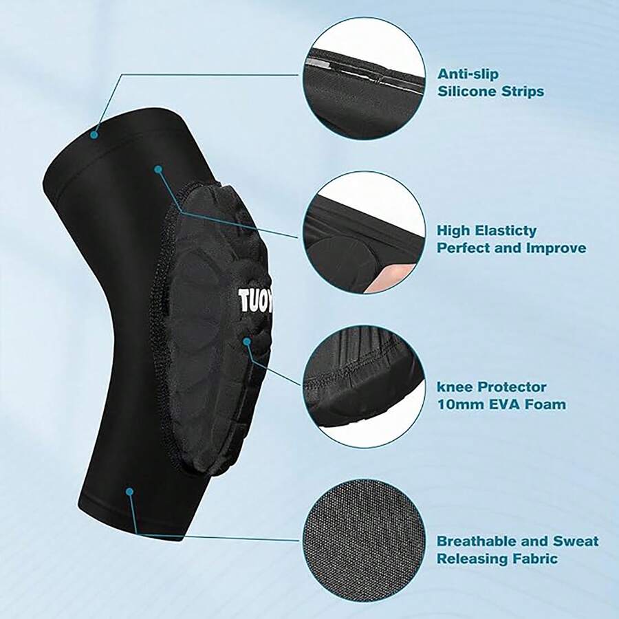 TUOY 1 Pair Arm Compression Sleeves With Elbow Pads Elbow Brace Support ...