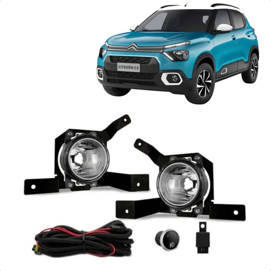 C3 2023 Fog Light Kit With Polycarbonate Lens Support Touch Suits ...