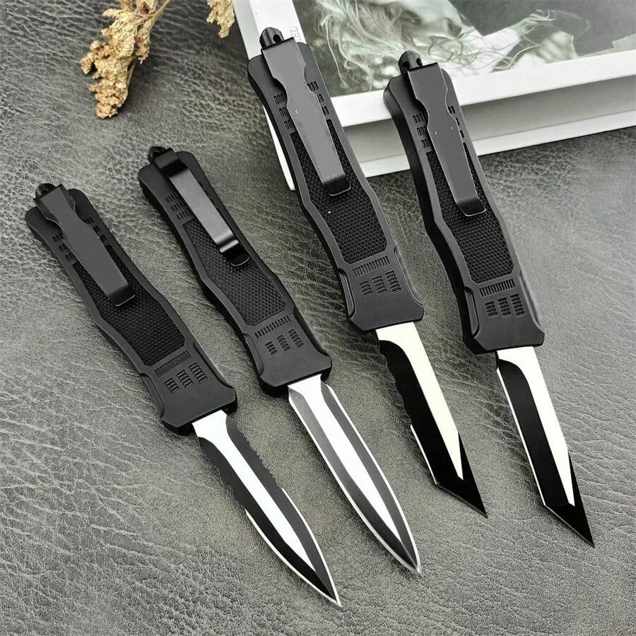 Mini Fixed Blade Knife 440C Steel Blade Zinc Alloy Handle AU TO Knife ...