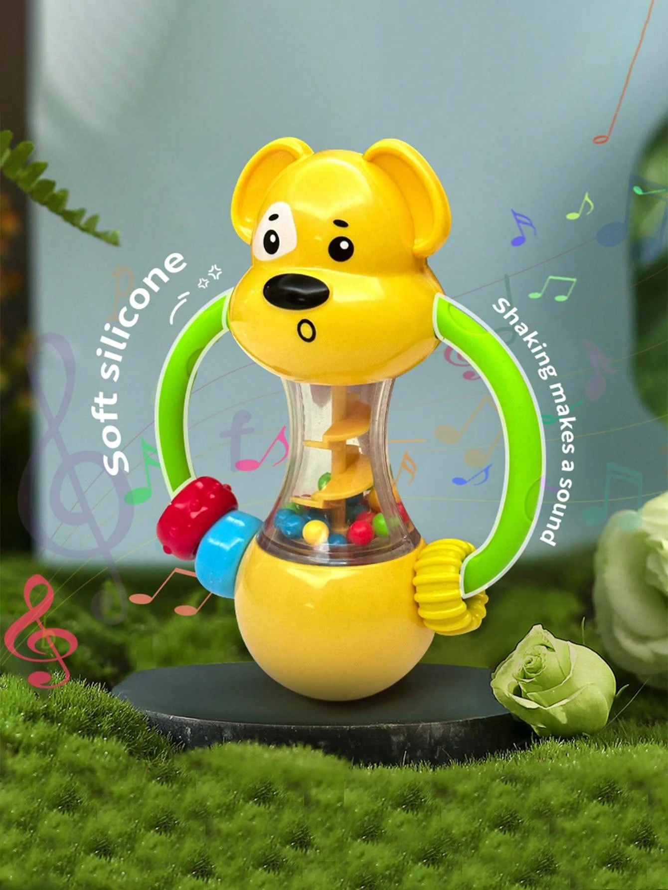 Balle de préhension à gribouiller, jouets pour bébés en forme de chiot ...