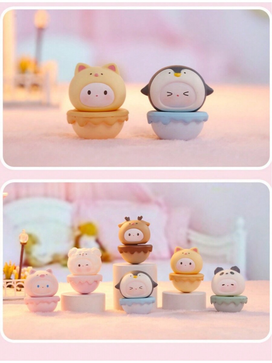 New Cute Pet Roly Poly Resin Ornament, Lovely Desktop Stress Relief ...