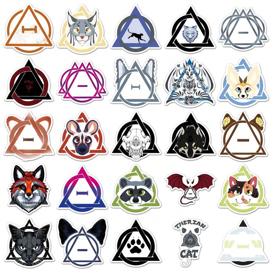 50PCS Therian Stickers Aesthetic Vinyl Stickers High Quality Stickers ...