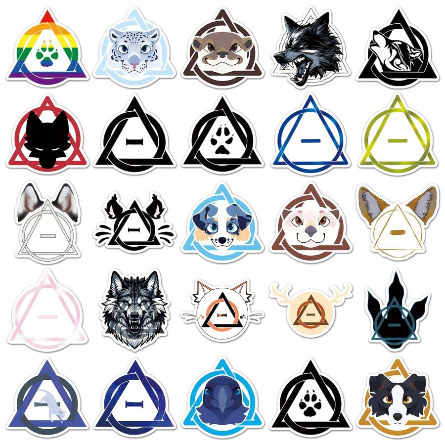 50PCS Therian Stickers Aesthetic Vinyl Stickers High Quality Stickers ...