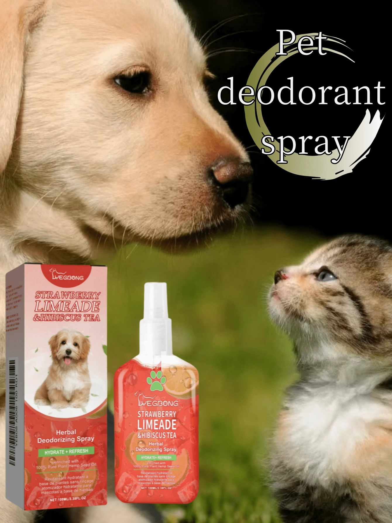 Pet Deodorant Spray For Cats And Dogs To Remove Urine Odor And ...