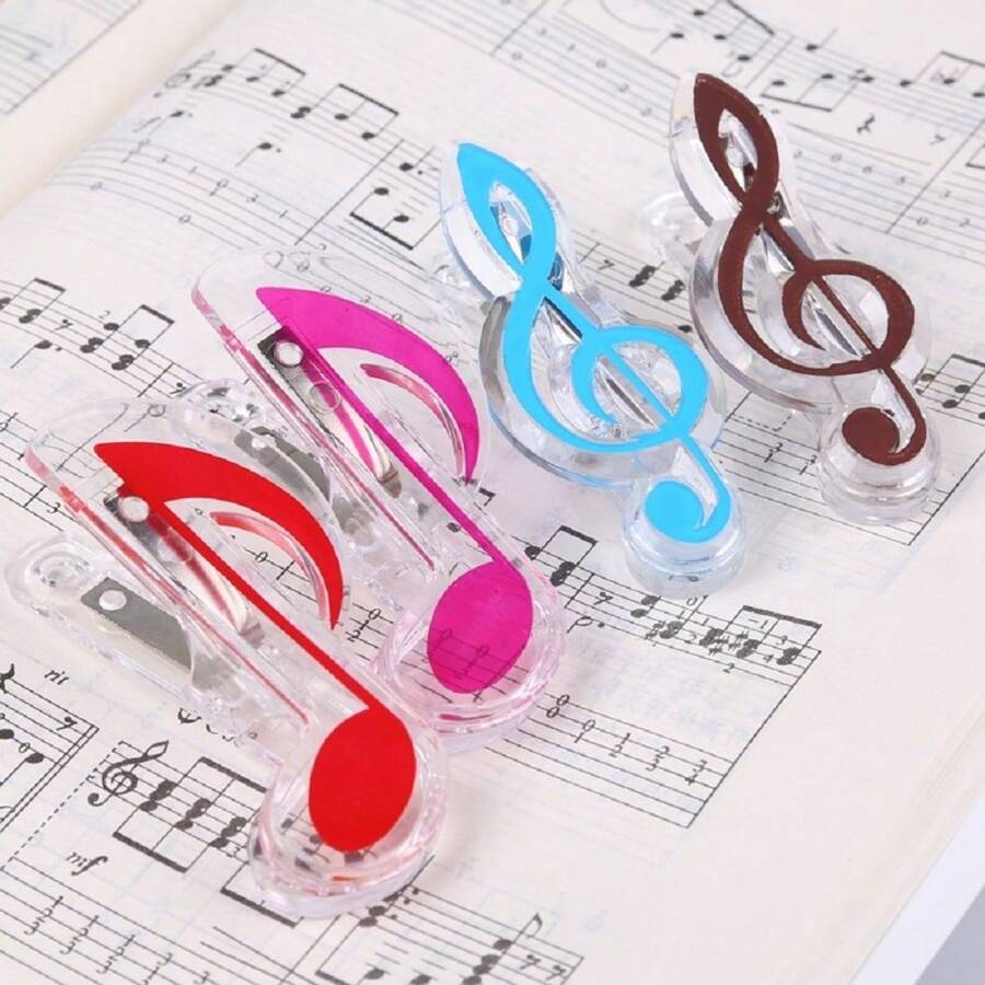 1 Pc Letter Paper Clip Piano Music Book Paper Sheet Plastic Musical ...