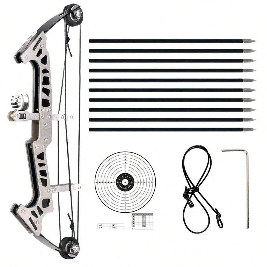 Conjunto Miniatura de Arco e Flecha Composto de 10,24" para Tiro com ...