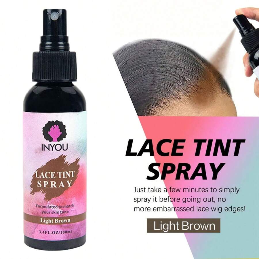 Lace Tint Spray For Wigs,Waterproof Lace Tint Melting Mousse Spray ...