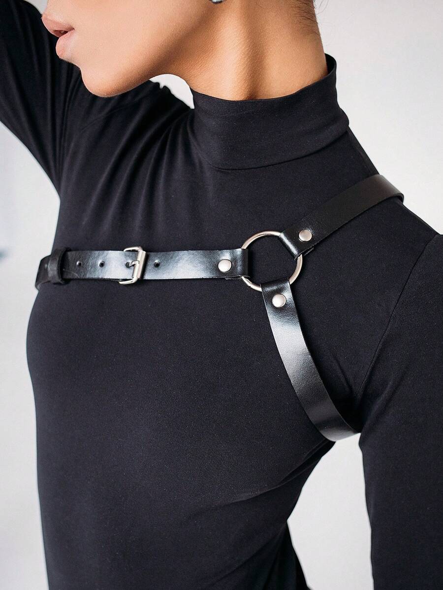 Women Fashion Harness Belt Chest Harness Corset Leather Lingerie ...