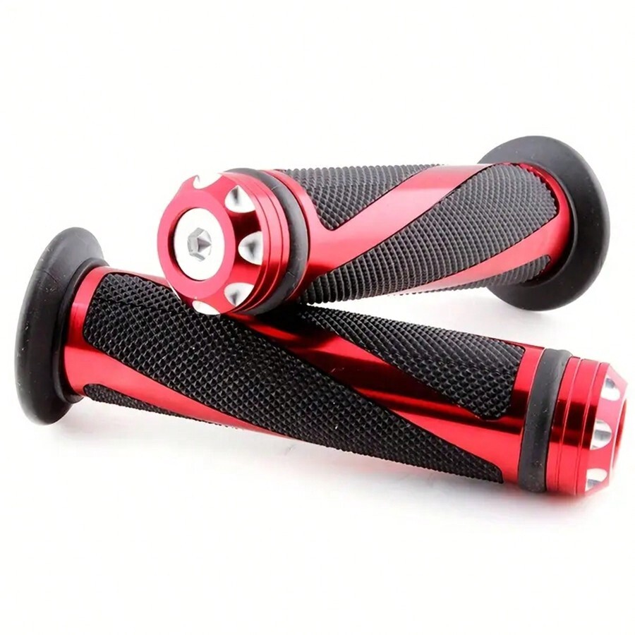1 Set Universal Motorcycle Rubber Handlebar Grip Covers, Anti-Slip ...