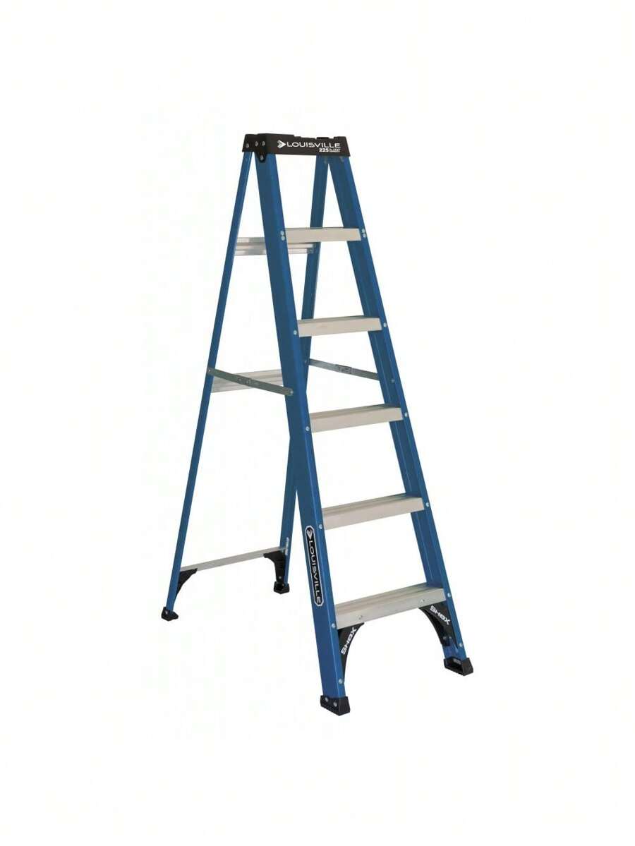 6-Foot Fiberglass Ladder: 10-Foot Extension And 225-Pound Load Capacity ...