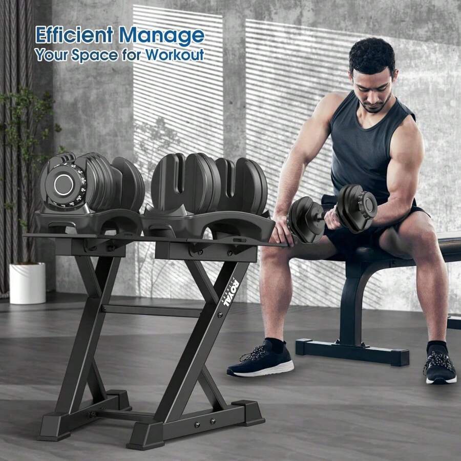 Adjustable Dumbbell Rack Weight Rack Heavy Duty, Home Gym Dumbbell ...